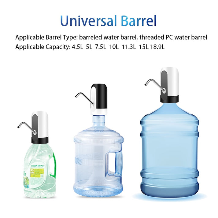 USB Automatic Electric Water Bottle Pump Dispenser – Top Notch Designs USA