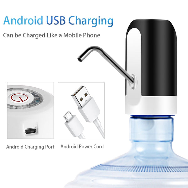 USB Automatic Electric Water Bottle Pump Dispenser – Top Notch Designs USA