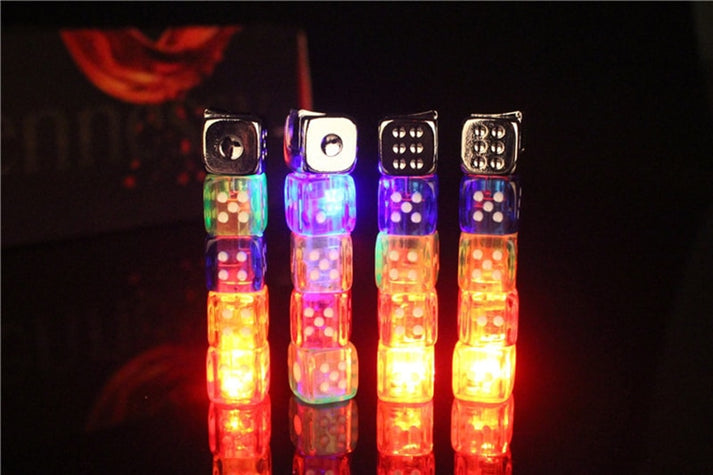 Dice Lighter Butane Gas Flame with LED Light – Top Notch Designs USA