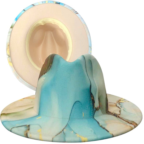 Tie Dye Marble Fedora Hat – Top Notch Designs USA